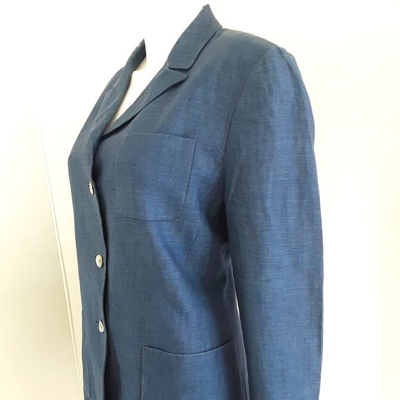 Casual Corner | Jackets & Coats | Vtg 9s Casual Corner Demin Linen ...